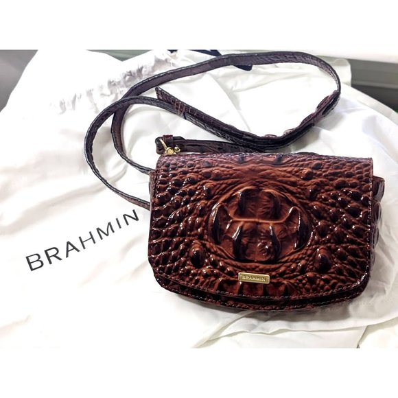 Brahmin | Bags | Brahmin Crossbody Crocembossed Leather Bag Nwot | Poshmark